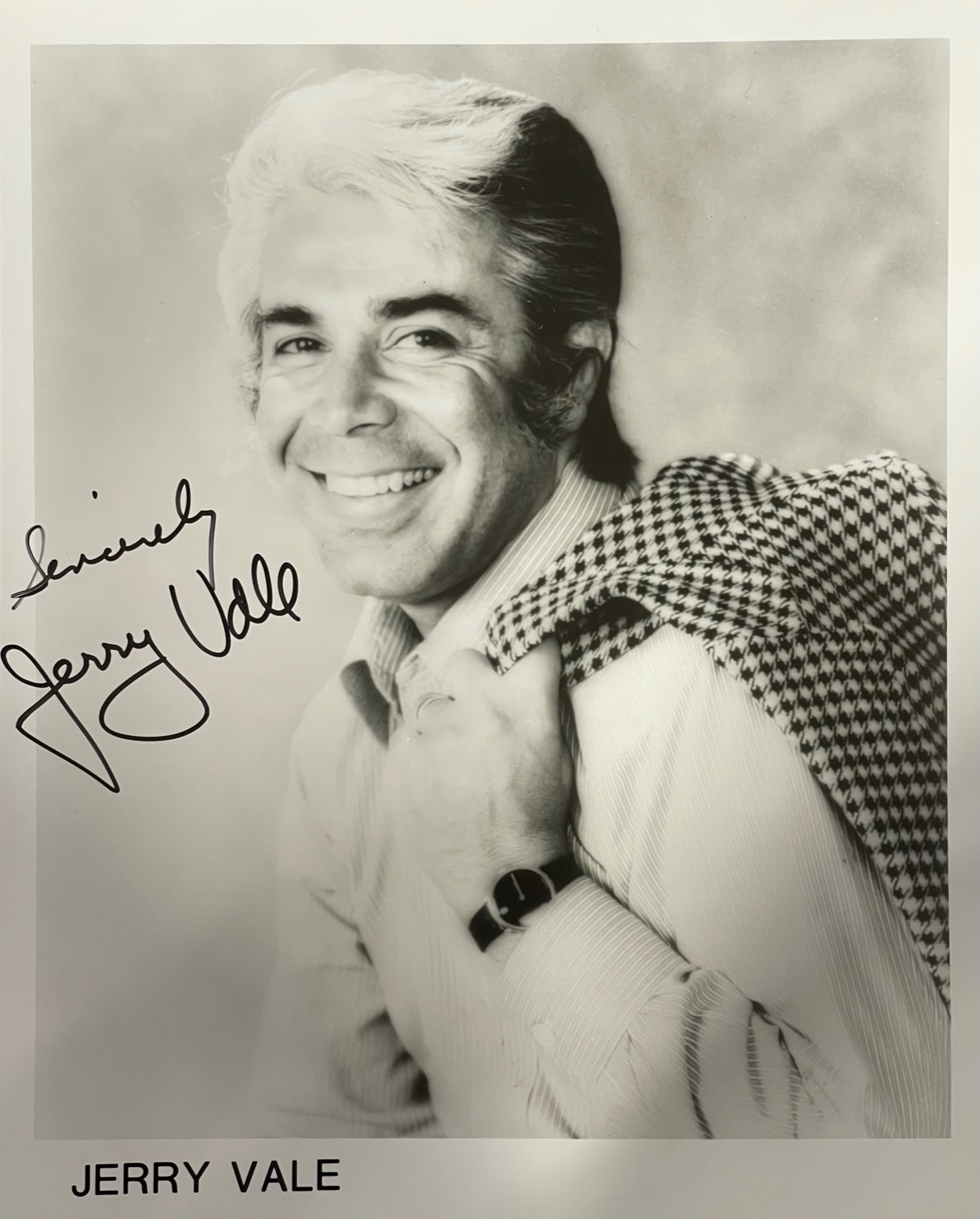 Jerry Vale Autographed 8x10 Celebrity Photo | Hollywood Collectibles