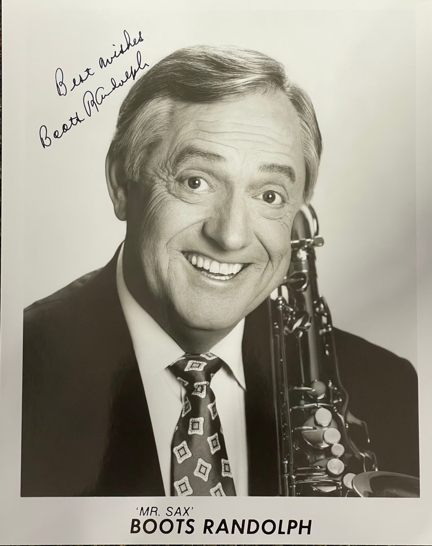 Boots Randolph Autographed 8x10 Celebrity Photo | Hollywood Collectibles
