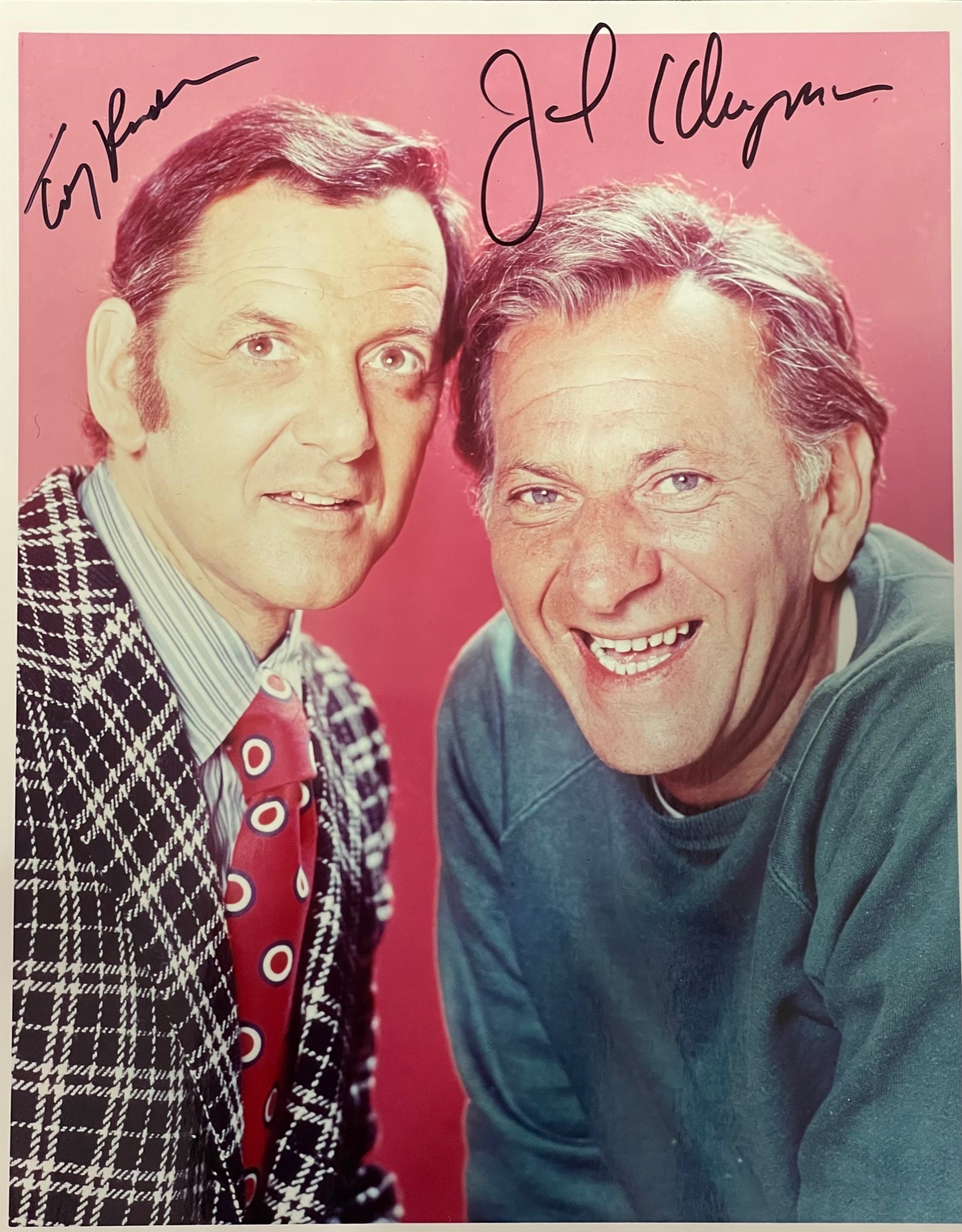Tony Randall & Jack Klugman Autographed 8x10 Celebrity Photo ...