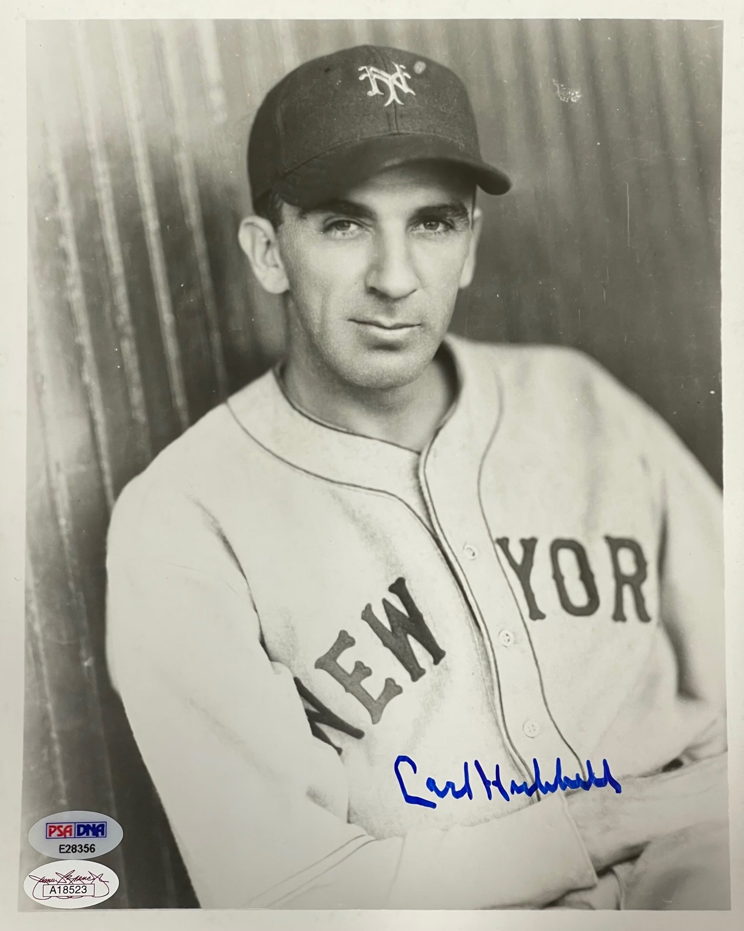 Carl Hubbell Autographed 8x10 Baseball Photo (PSA) | Hollywood Collectibles