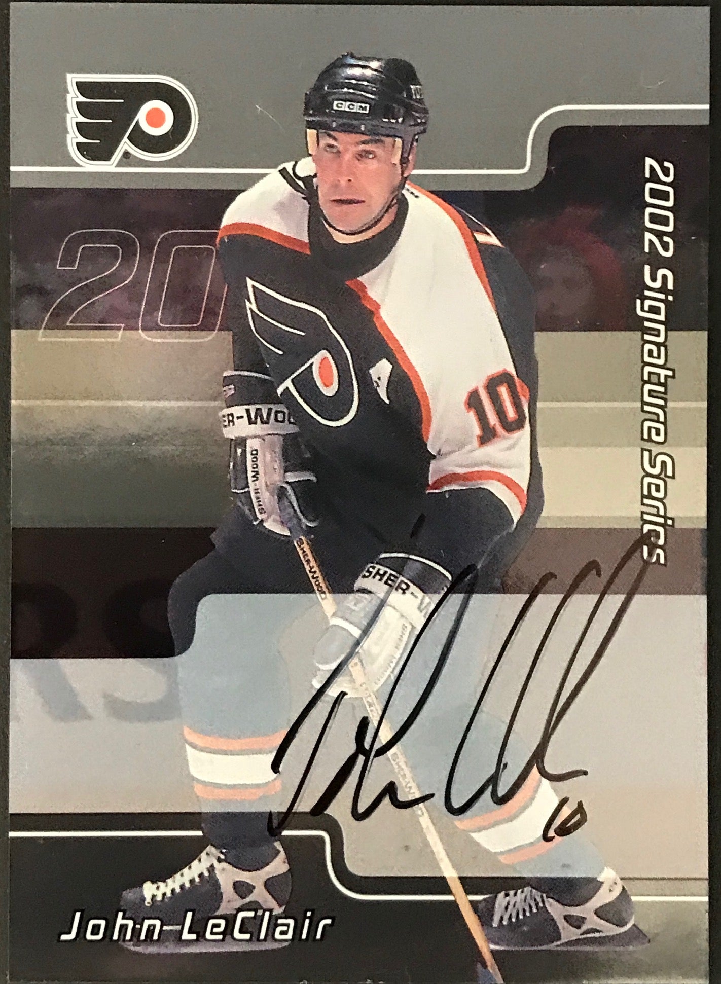 John LeClair Autographed 2002-03 In The Game Signature Series Card ...
