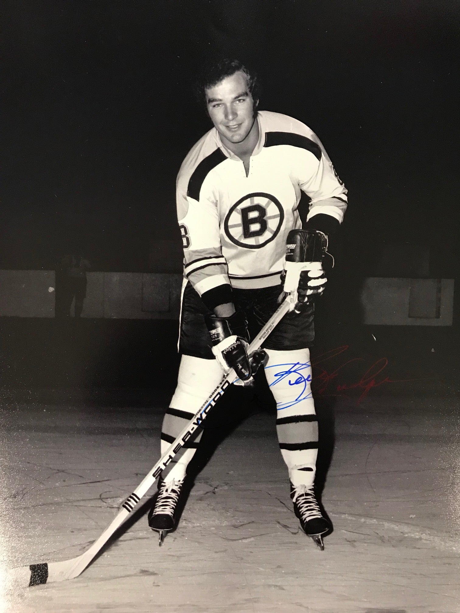 Ken Hodge Autographed 8x10 Photo Boston Bruins | Hollywood Collectibles