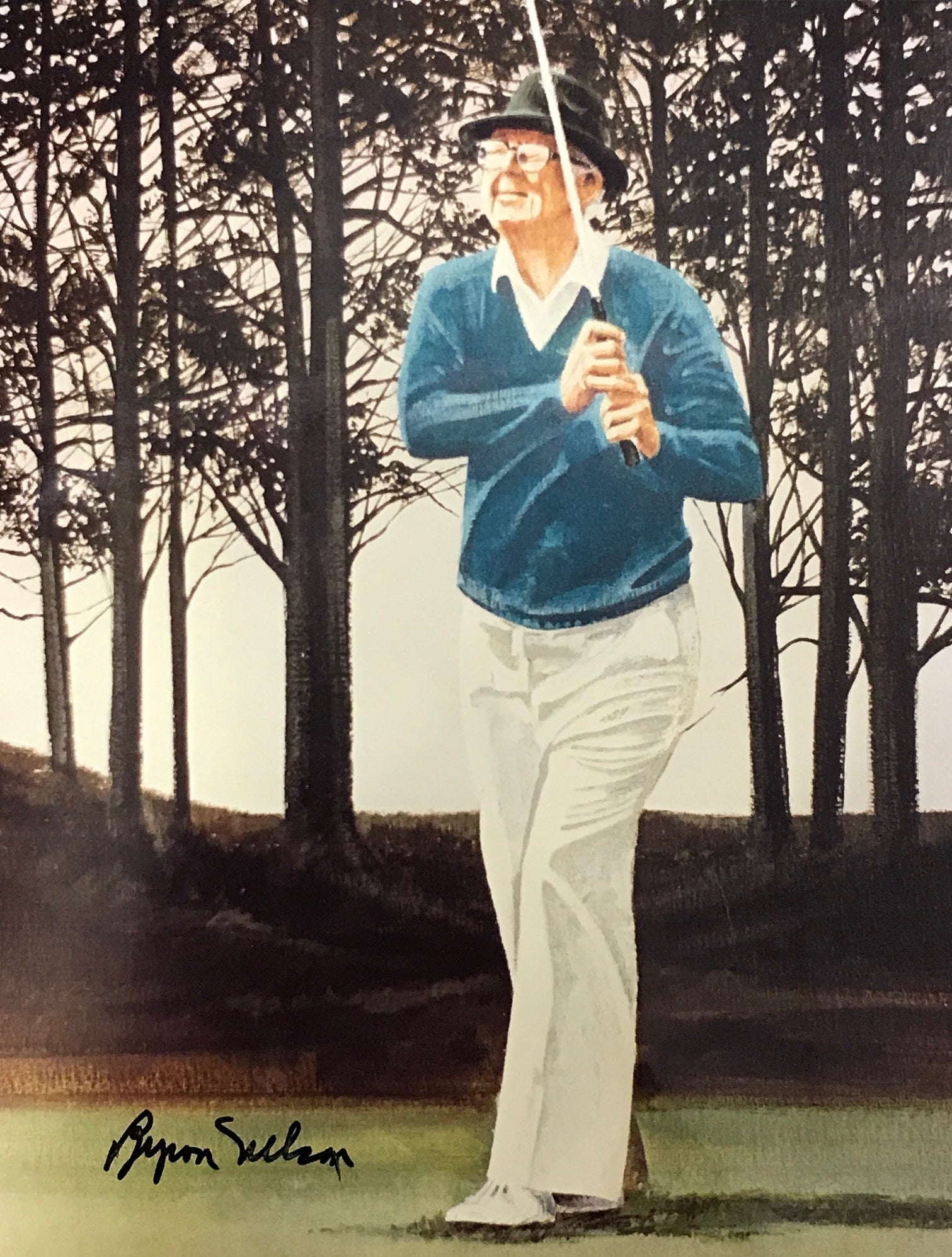 Byron Nelson Autographed Golf 8x10 Photo | Hollywood Collectibles