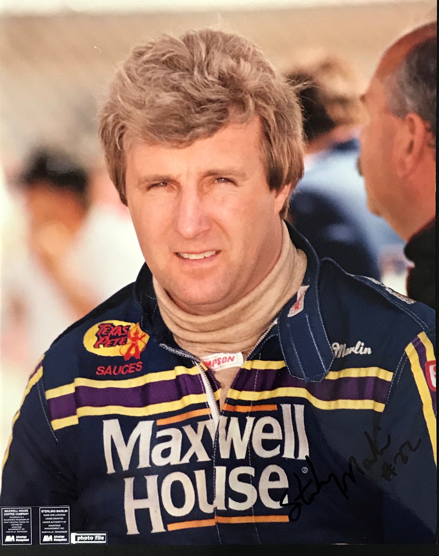 Sterling Marlin Autographed 8x10 Racing Photo | Hollywood Collectibles