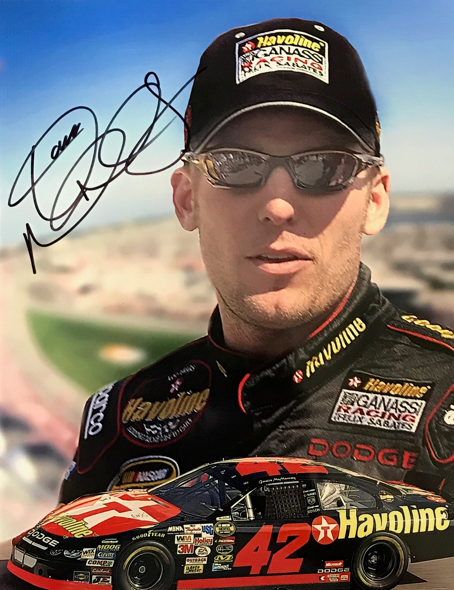 Jamie McMurray Autographed 8x10 Racing Photo | Hollywood Collectibles