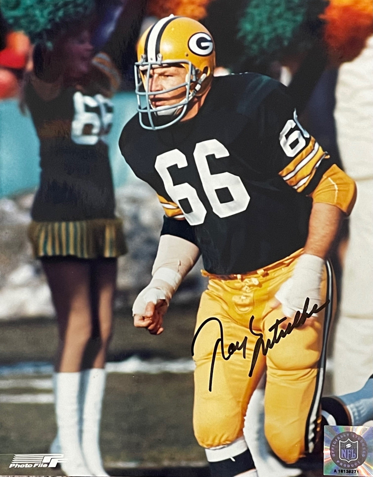 Ray Nitschke Autographed 8x10 Football Photo | Hollywood Collectibles