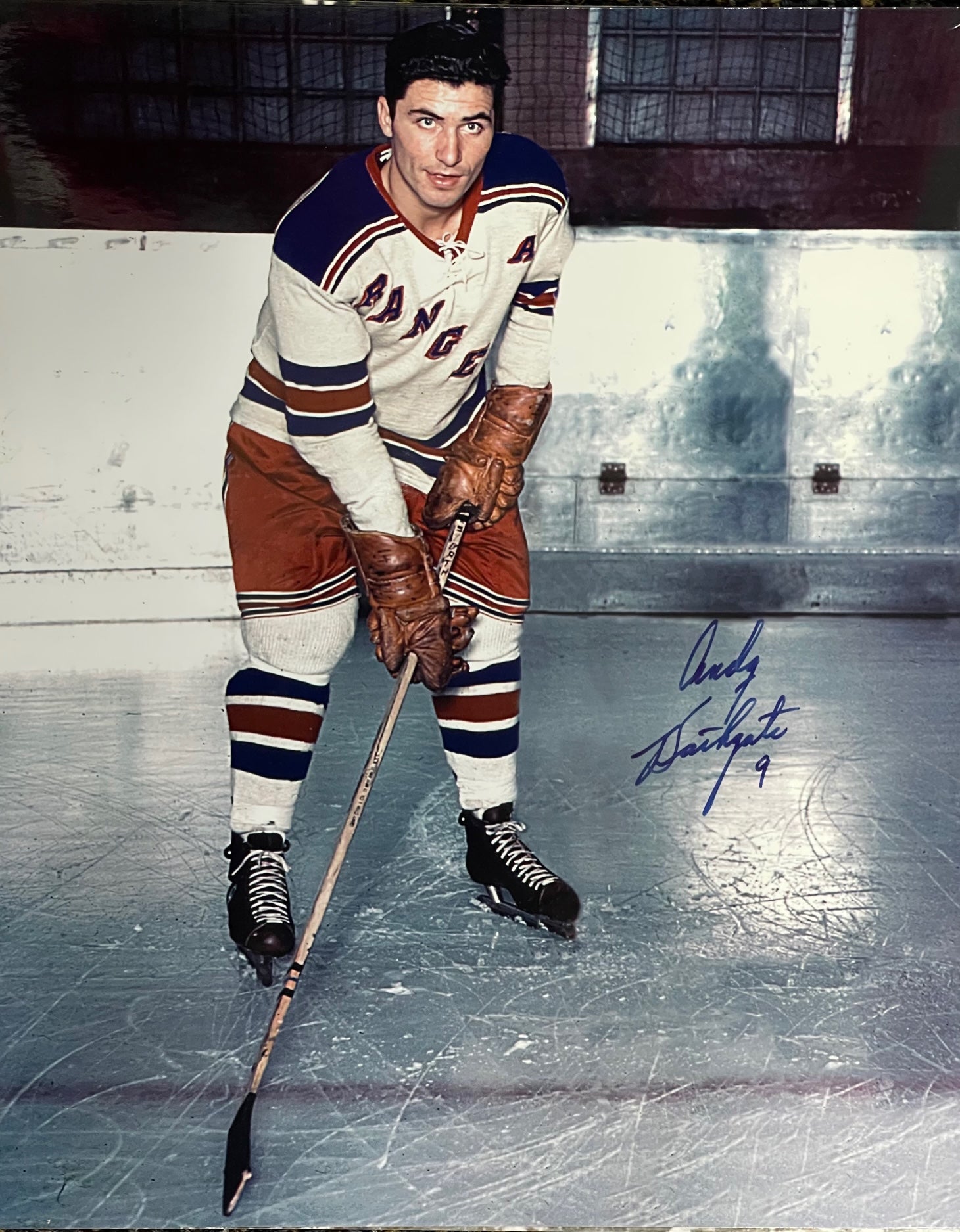 Andy Bathgate Autographed 8x10 Hockey Photo | Hollywood Collectibles