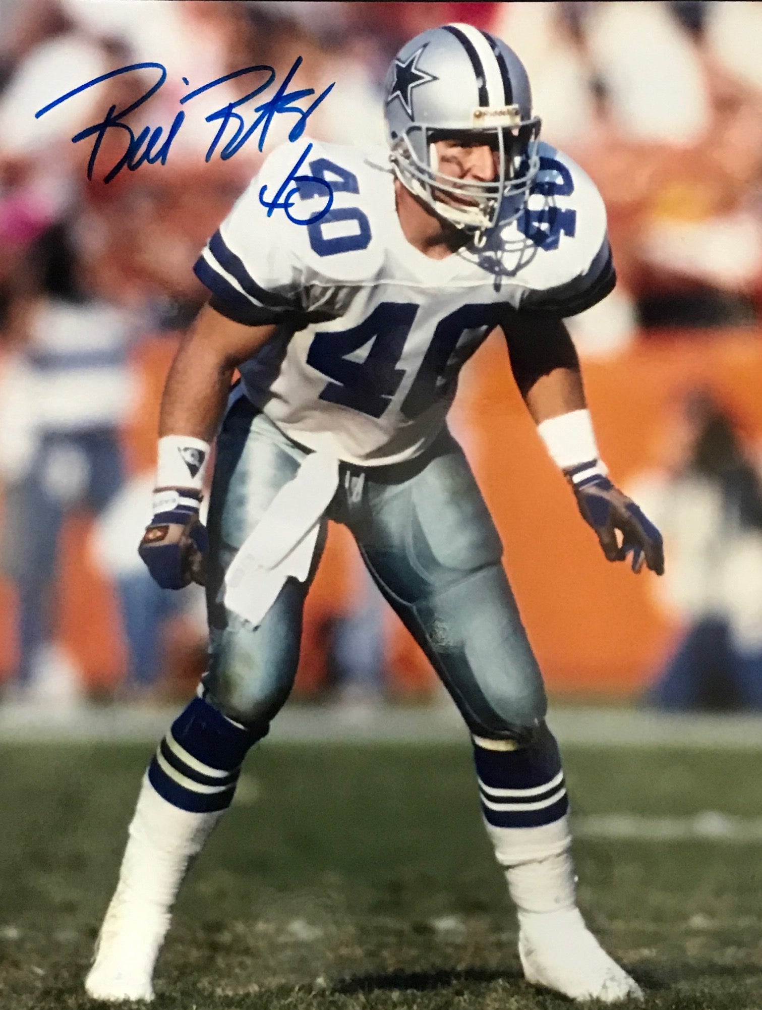 Bill Bates Autographed 8x10 Football Photo | Hollywood Collectibles