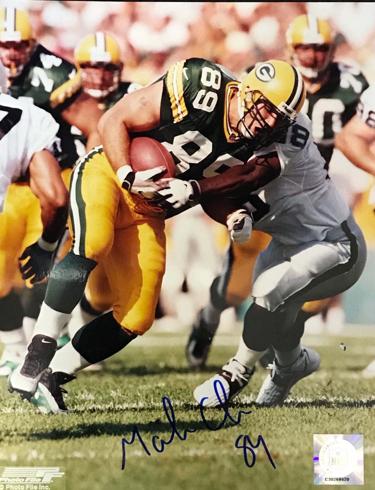 Mark Chmura Autographed 8x10 Football Photo | Hollywood Collectibles