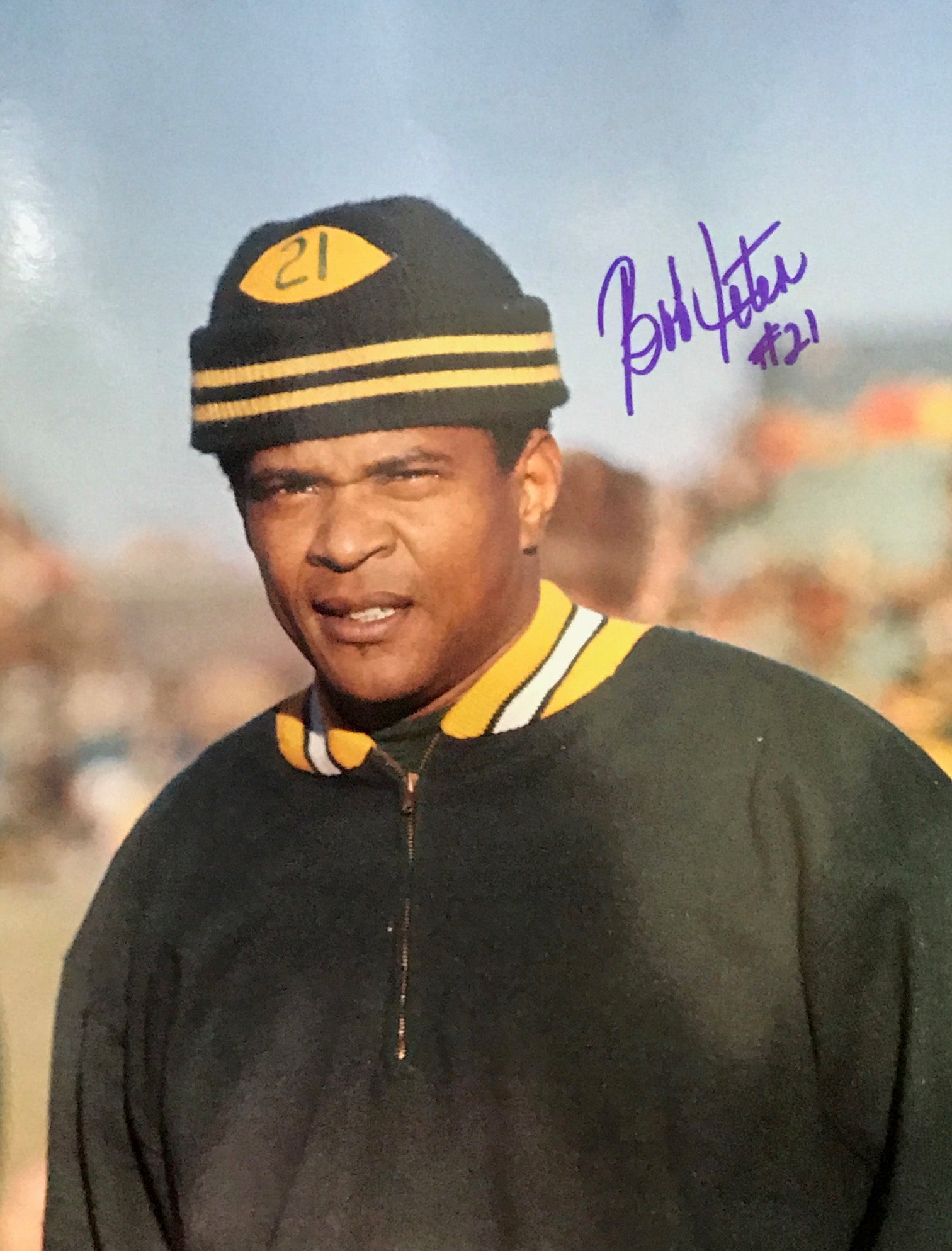 Bob Jeter Autographed 8x10 Football Photo | Hollywood Collectibles