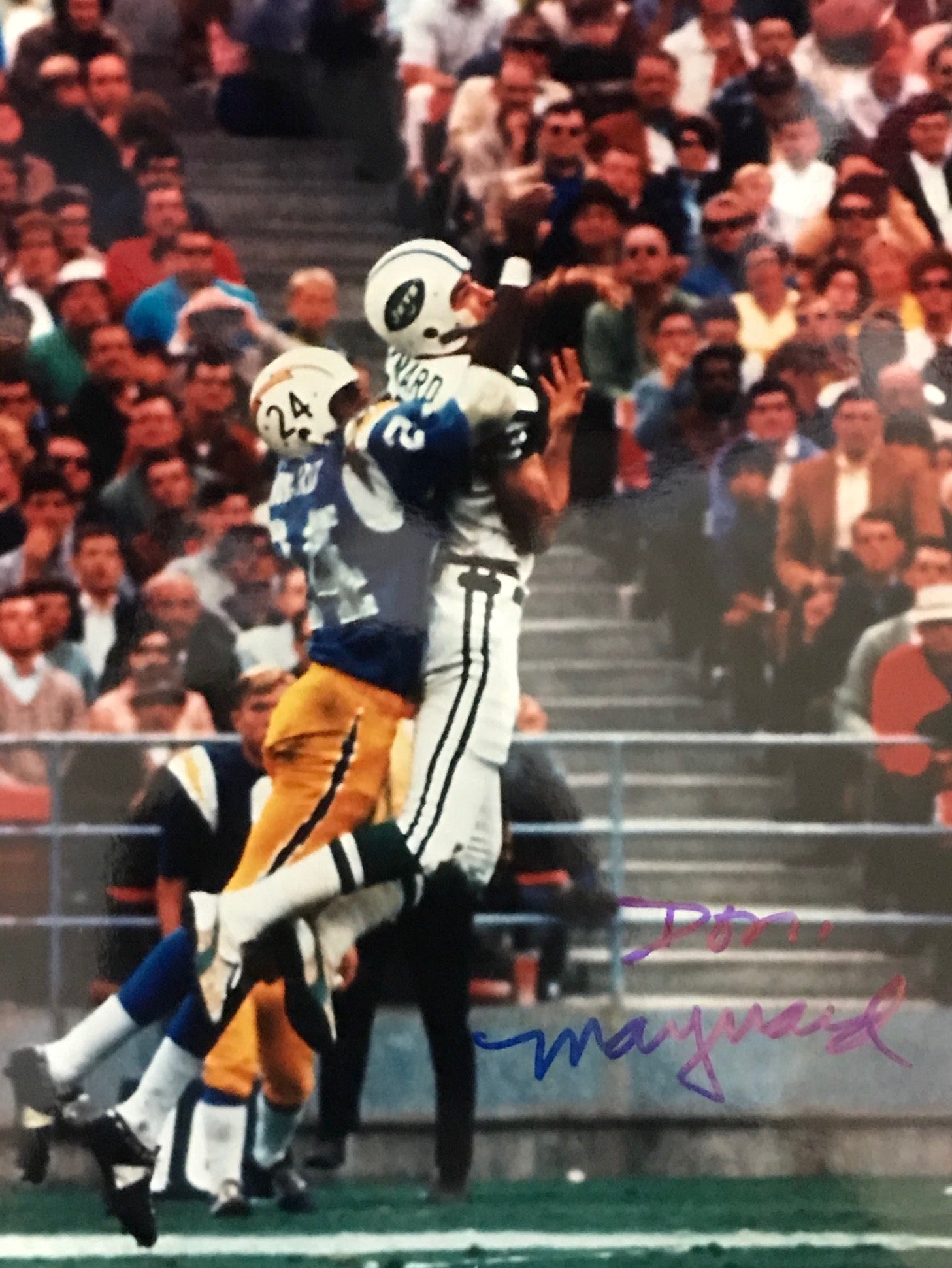 Don Maynard Autographed 8x10 Football Photo | Hollywood Collectibles