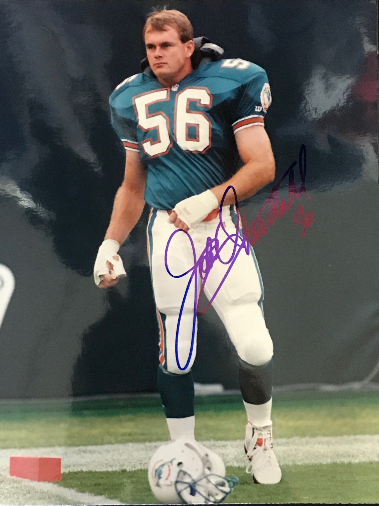 John Offerdahl Autographed 8x10 Football Photo | Hollywood Collectibles
