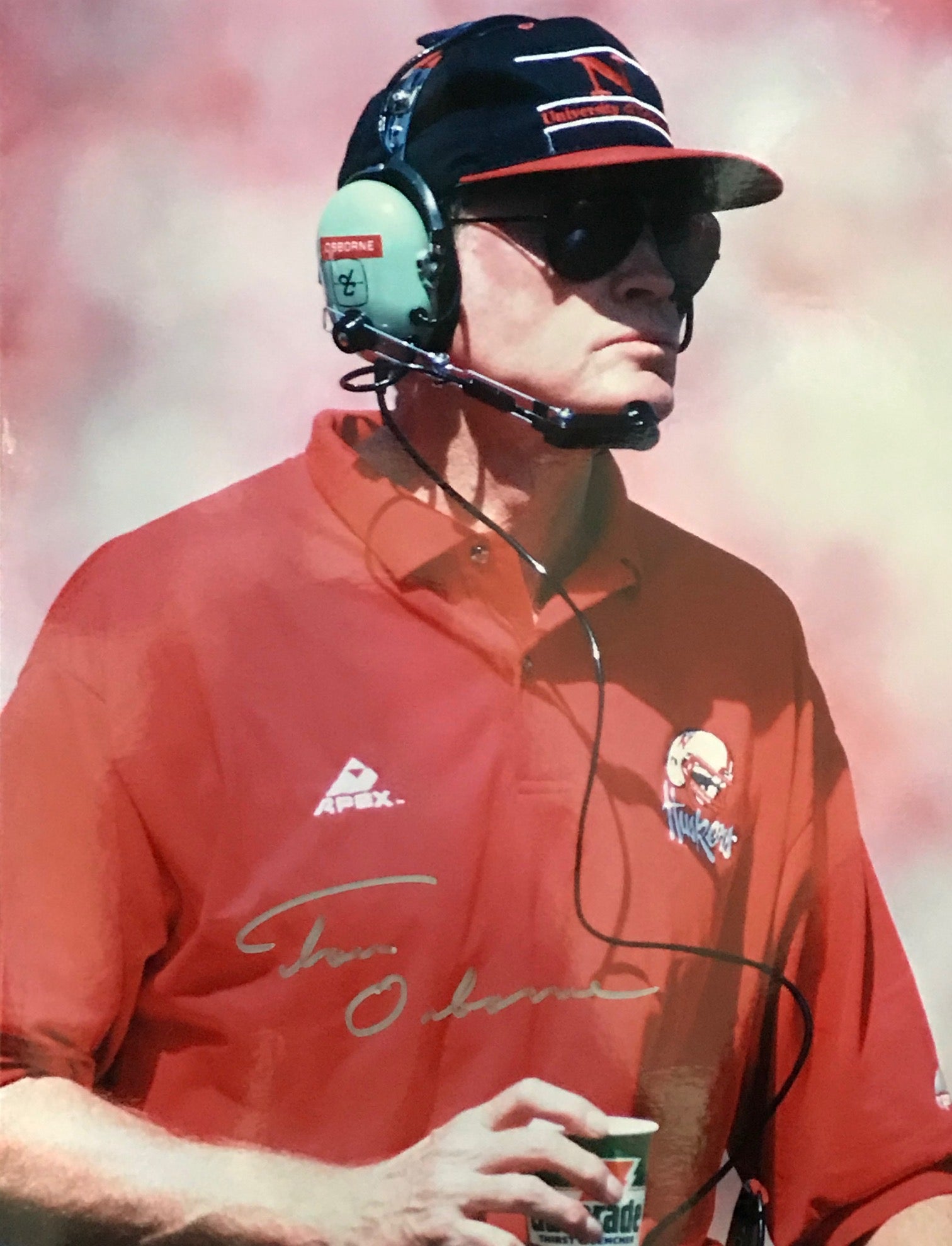 Tom Osborne Autographed 8x10 Football Photo | Hollywood Collectibles