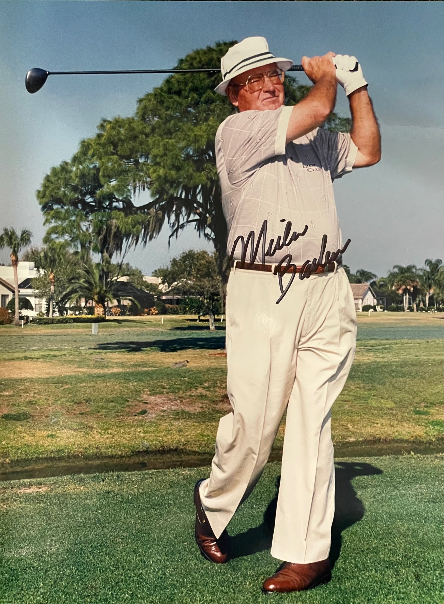 Miller Barber Signed Golf 8x10 Photo | Hollywood Collectibles