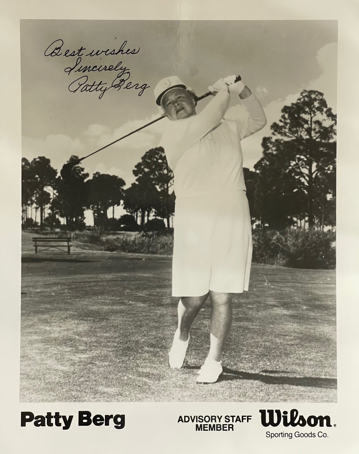 Patty Berg Signed Golf 8x10 Photo | Hollywood Collectibles