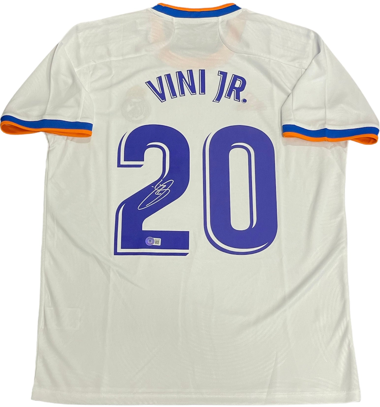 Vinícius Júnior Autographed Real Madrid Home Kit (BVG) | Hollywood ...