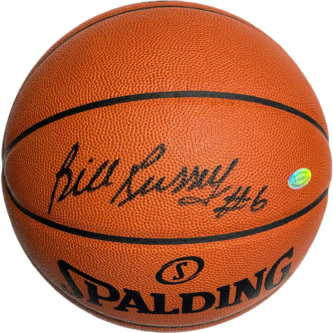 Bill Russell Signed Autographed Leather Basketball | Hollywood Collectibles