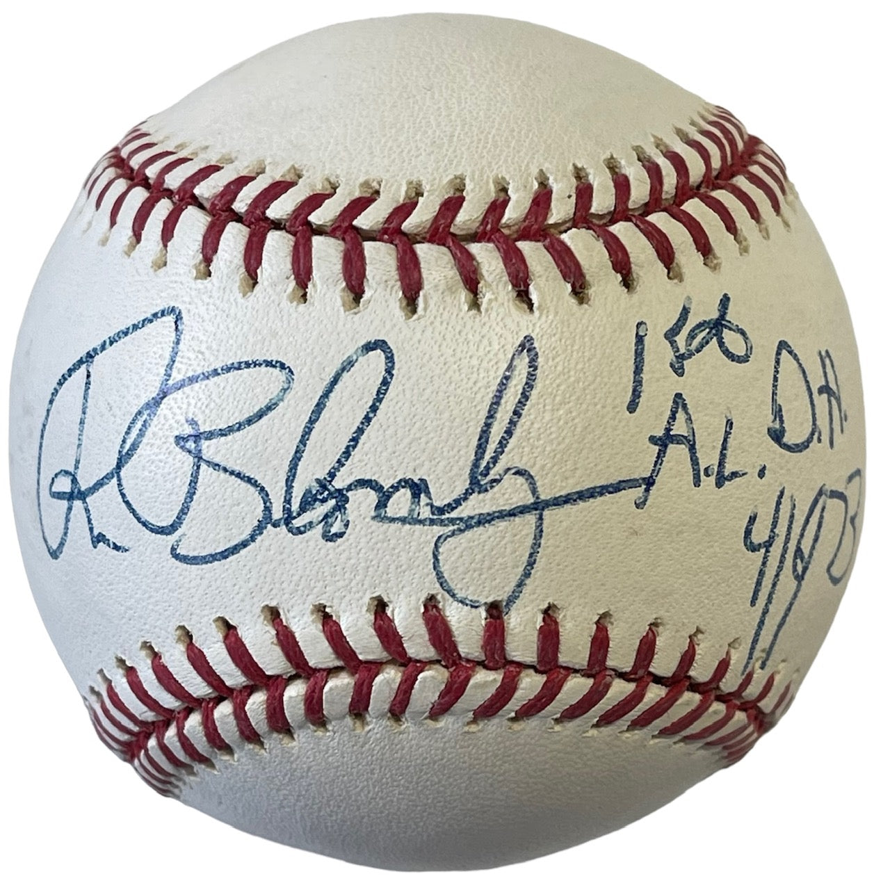 Ron Bloomberg Signed Official Major League Baseball (JSA) | Hollywood ...