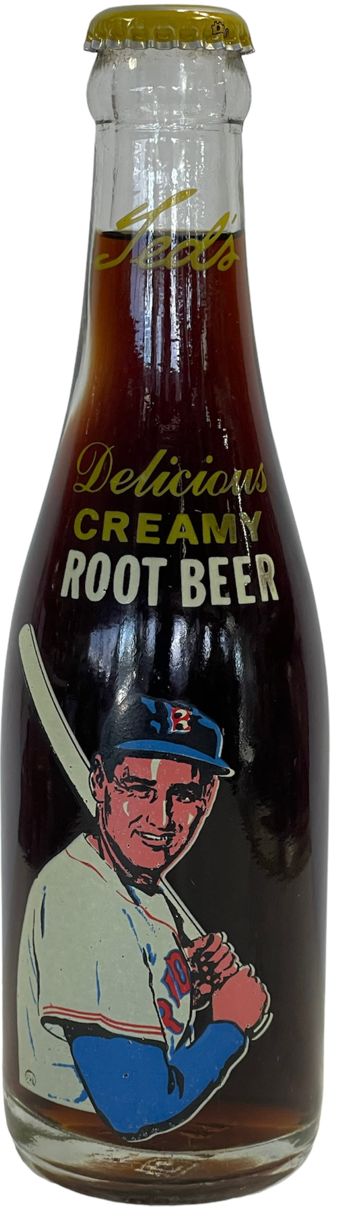 Ted Williams Ted's Creamy Root Beer 7 Oz. Bottle | Hollywood Collectibles