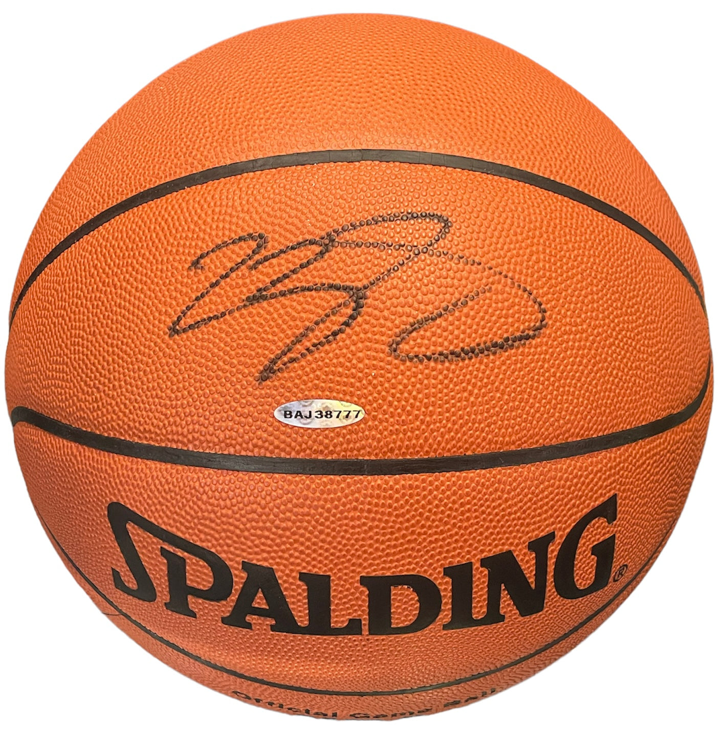 LeBron James Autographed Spalding Official Basketball (UDA) | Hollywood ...