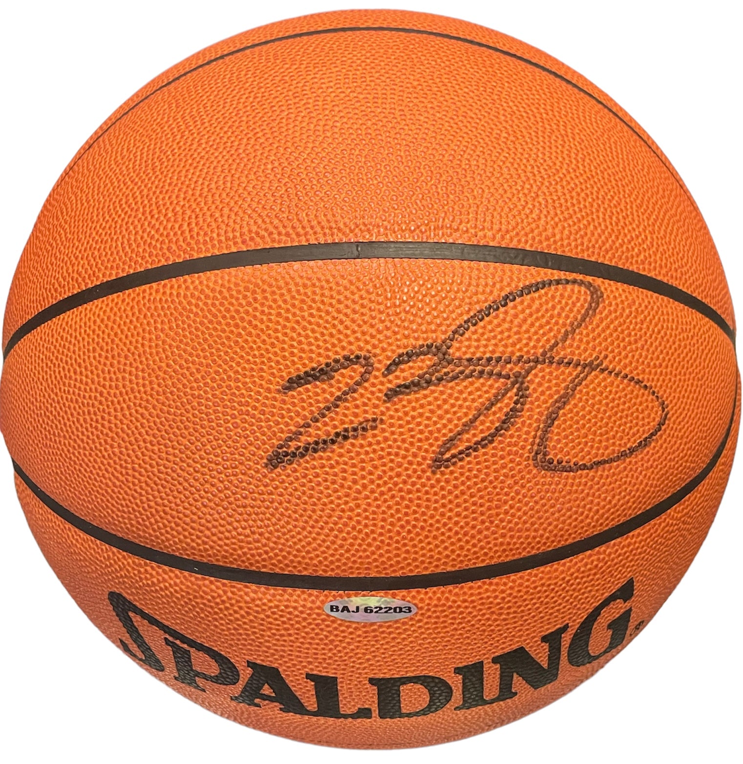 LeBron James Autographed Spalding Official Basketball (UDA) | Hollywood ...