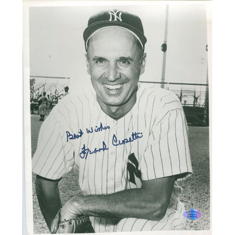 Frank Crosetti Autographed 8x10 Photo | Hollywood Collectibles