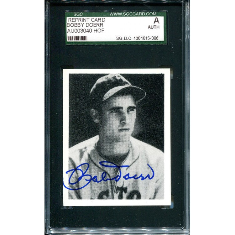 Bob Doerr Autographed 1988 Reprint Card | Hollywood Collectibles