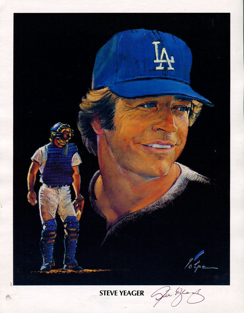 Steve Yeager Autographed 8x10 Photo | Hollywood Collectibles