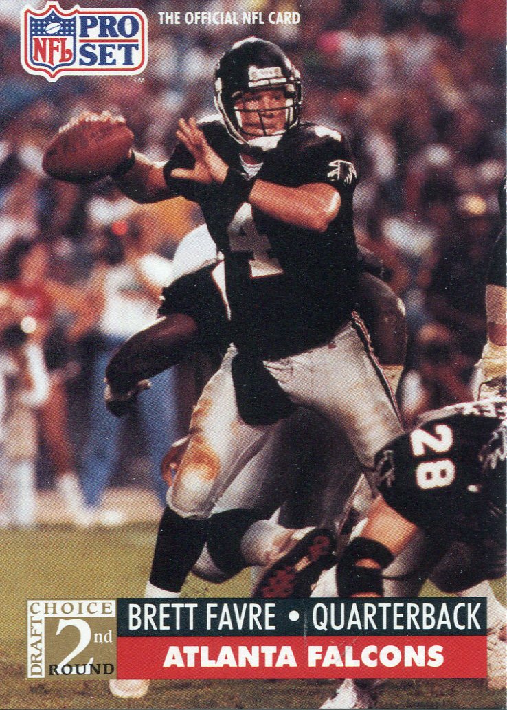 Brett Favre 1991 Pro Set Rookie Card | Hollywood Collectibles