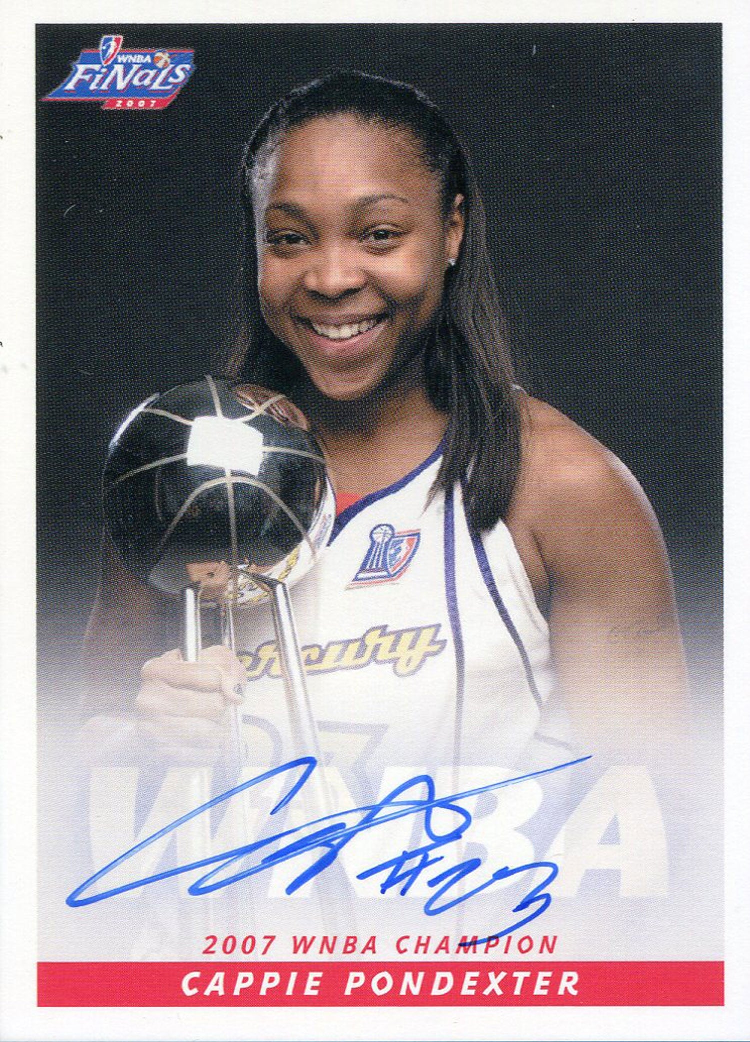 Cappie Pondexter Autographed 2008 WNBA Card | Hollywood Collectibles