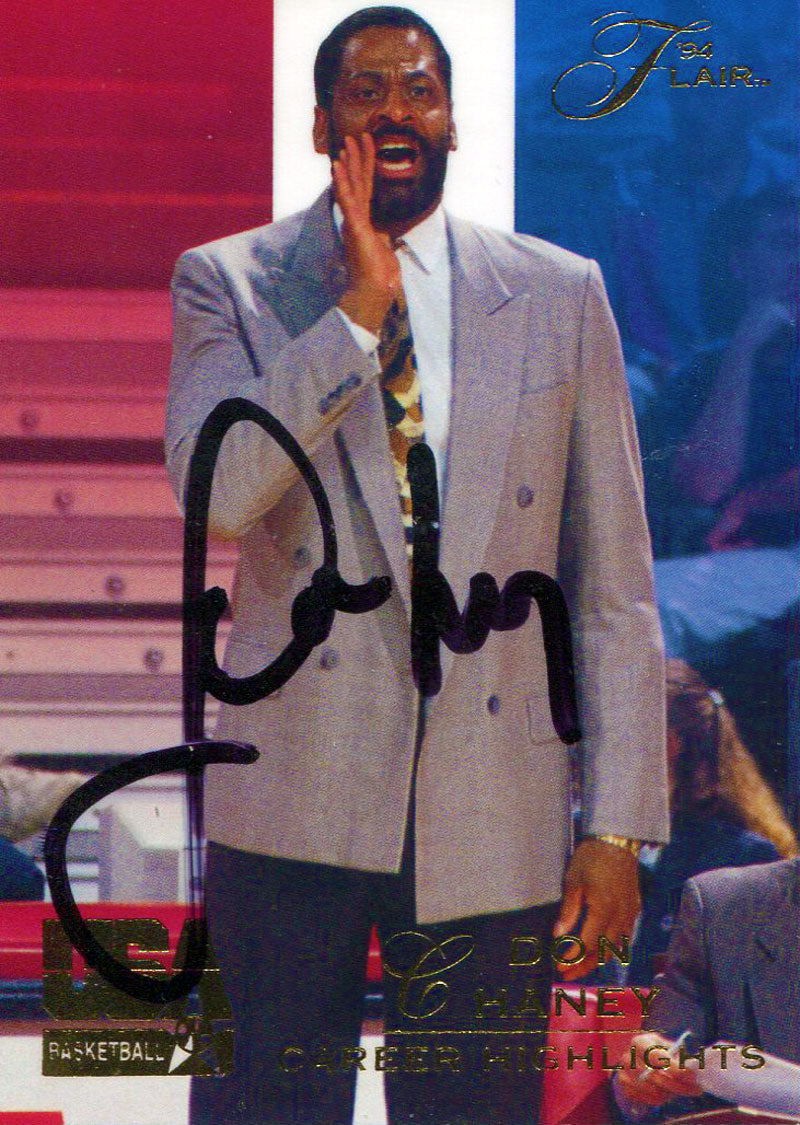 Don Chaney Autographed 1994 Fleer Card | Hollywood Collectibles