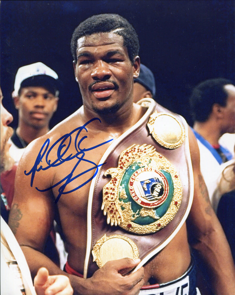 Riddick Bowe Autographed 8x10 Photo | Hollywood Collectibles