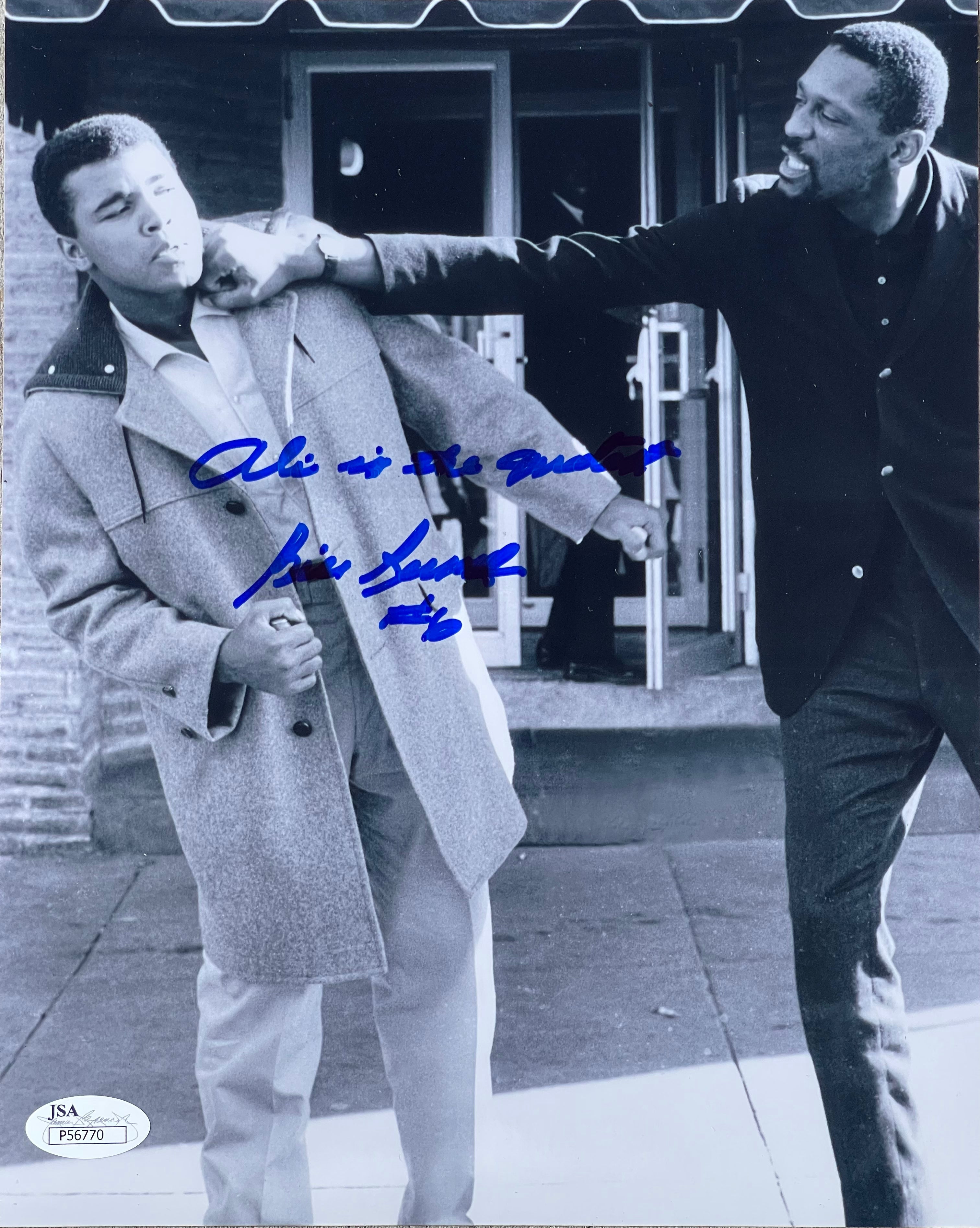Bill Russell Autographed 8x10 Photo with Muhammad Ali (JSA) | Hollywood ...