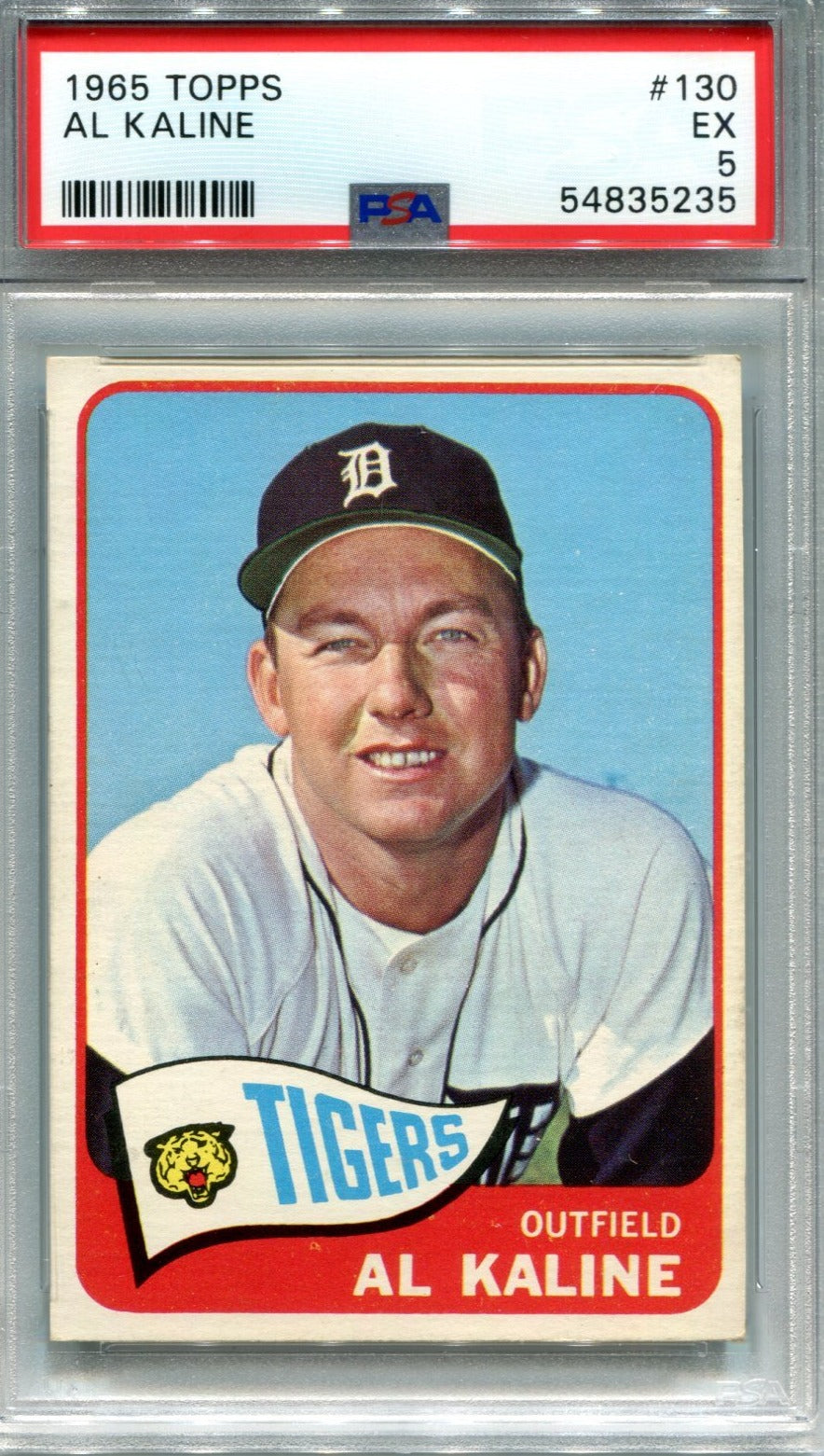 Al Kaline 1965 Topps #130 PSA EX 5 Card | Hollywood Collectibles