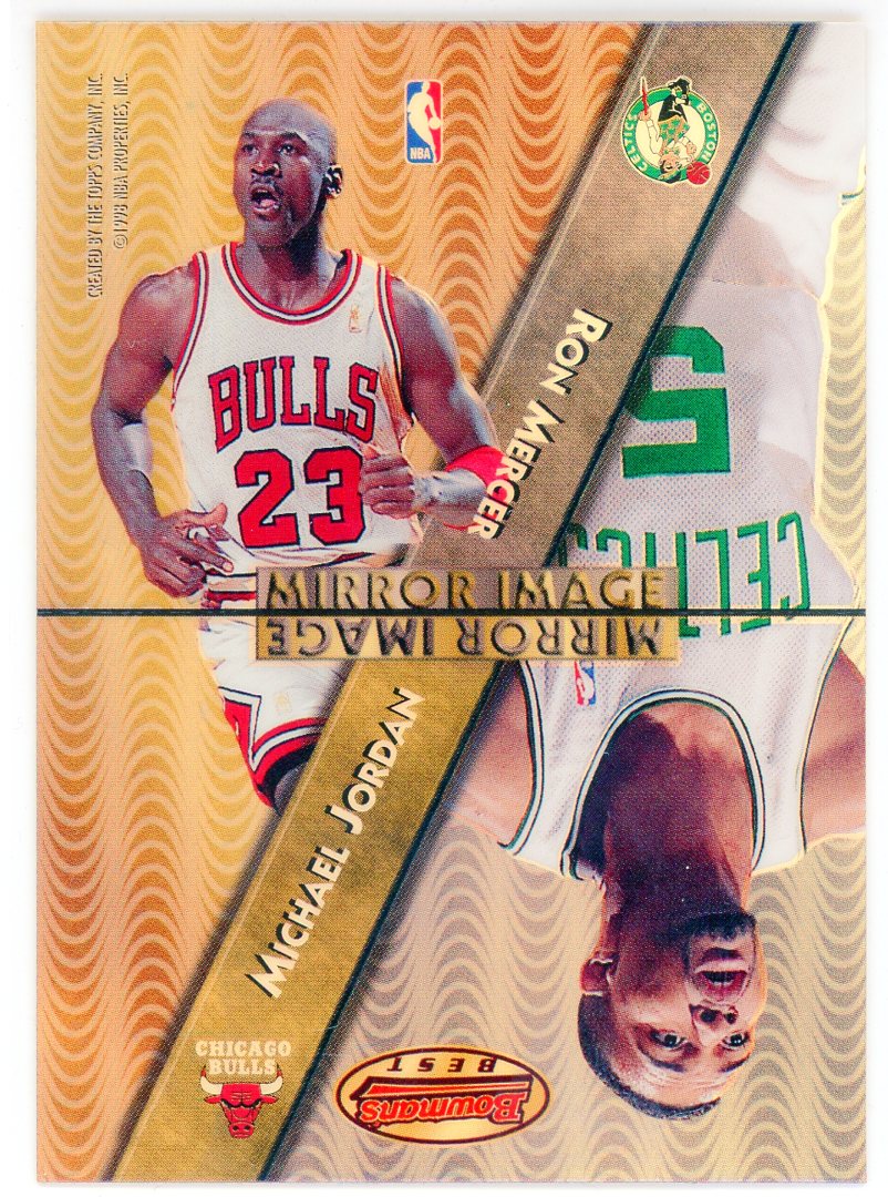 Michael Jordan, Ron Mercer, Gary Payton & Stephon Marbury 1998 Bowman ...