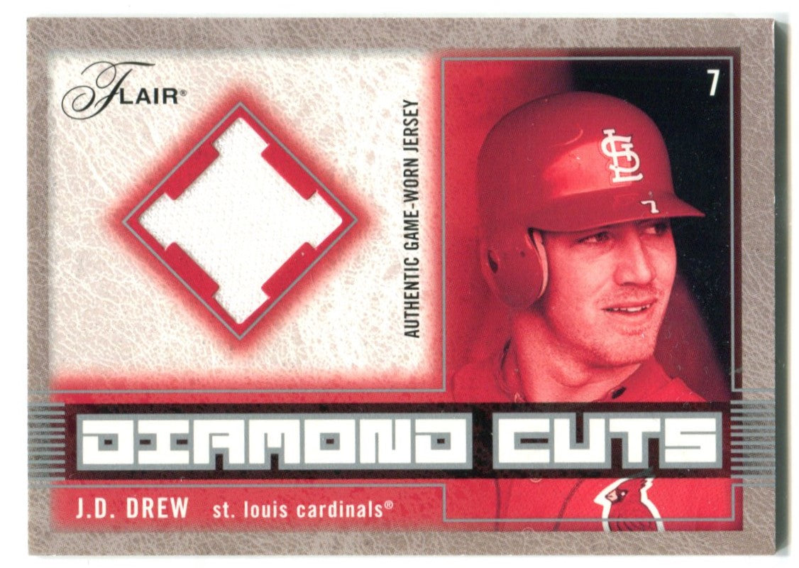 J.D. Drew Fleer Flair Diamond Cuts Jersey Card 2003 #DC-JD | Hollywood ...