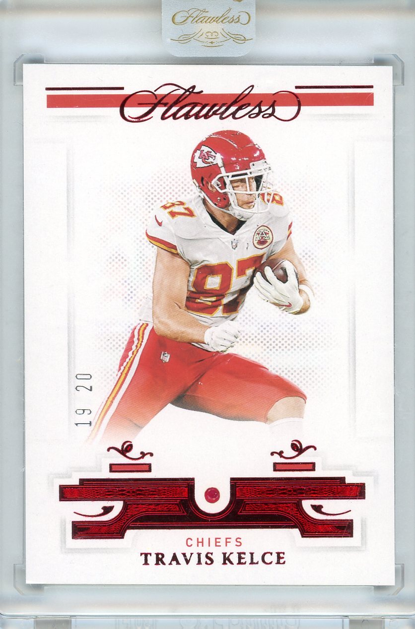Travis Kelce 2021 Panini Flawless Ruby Encased Card #56 | Hollywood ...