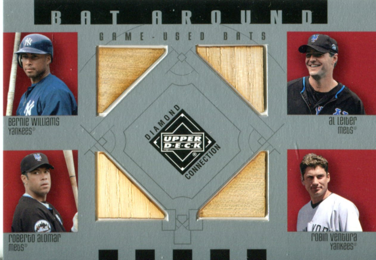 Roberto Alomar, Bernie Williams, Al Leiter, and Robin Ventura 2002 Upp ...