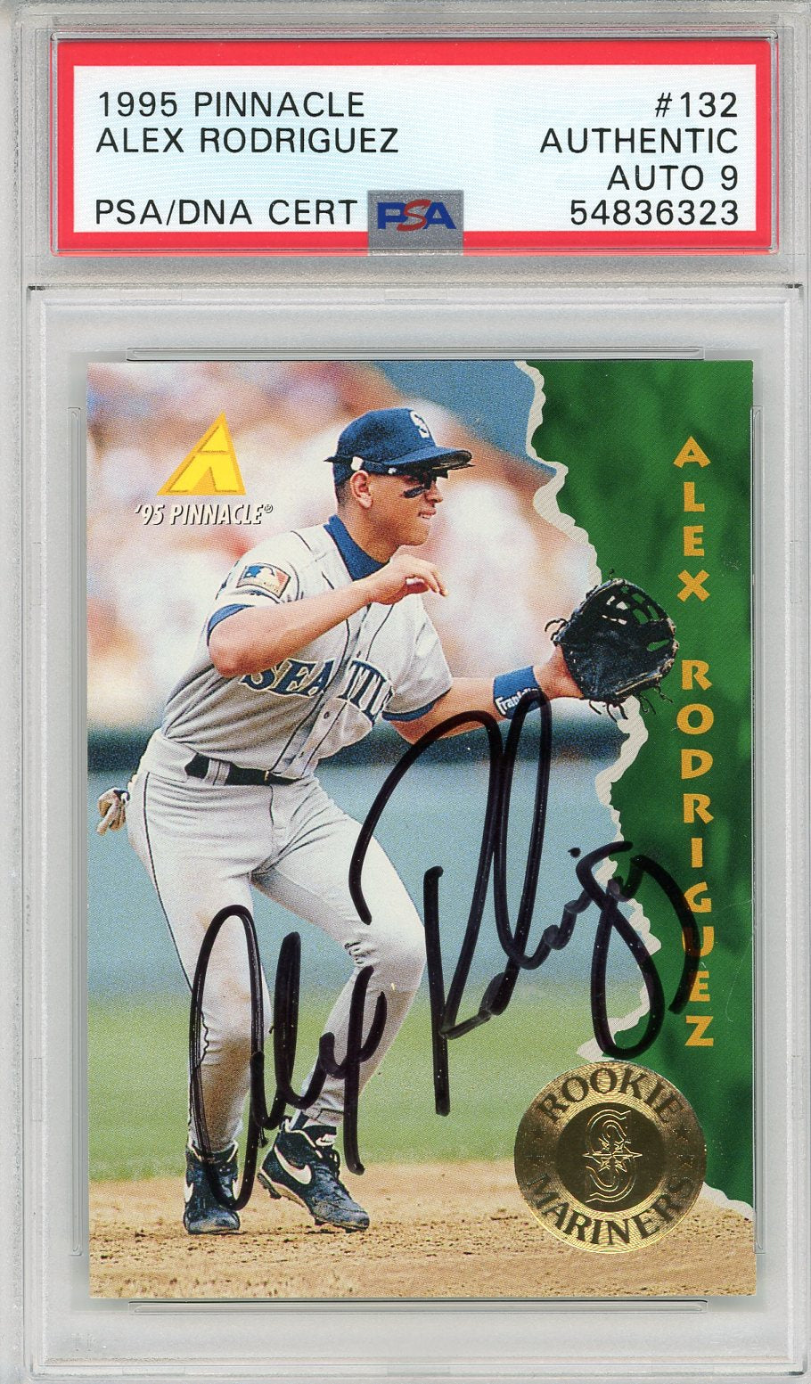 Alex Rodriguez 1995 Pinnacle Rookie Card #132 (PSA) | Hollywood ...