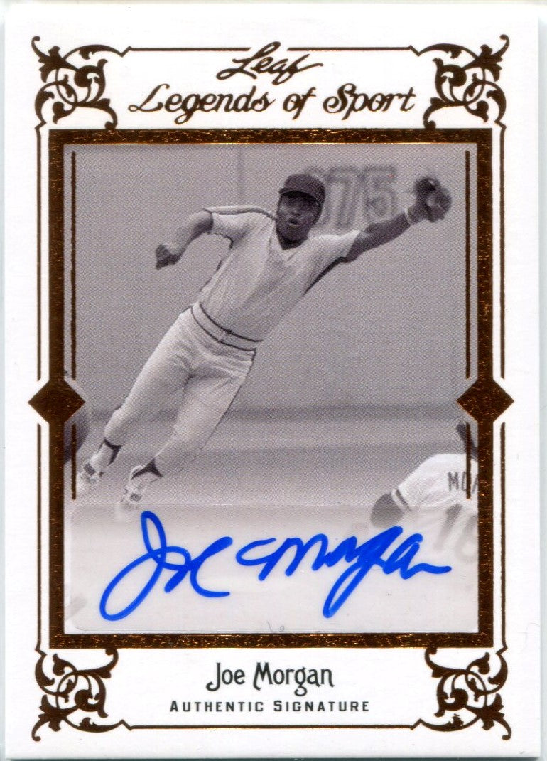Joe Morgan Autographed Leaf Card | Hollywood Collectibles
