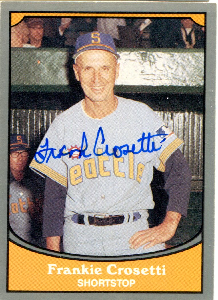 Frank Crosetti Autographed 1990 Pacific Card | Hollywood Collectibles