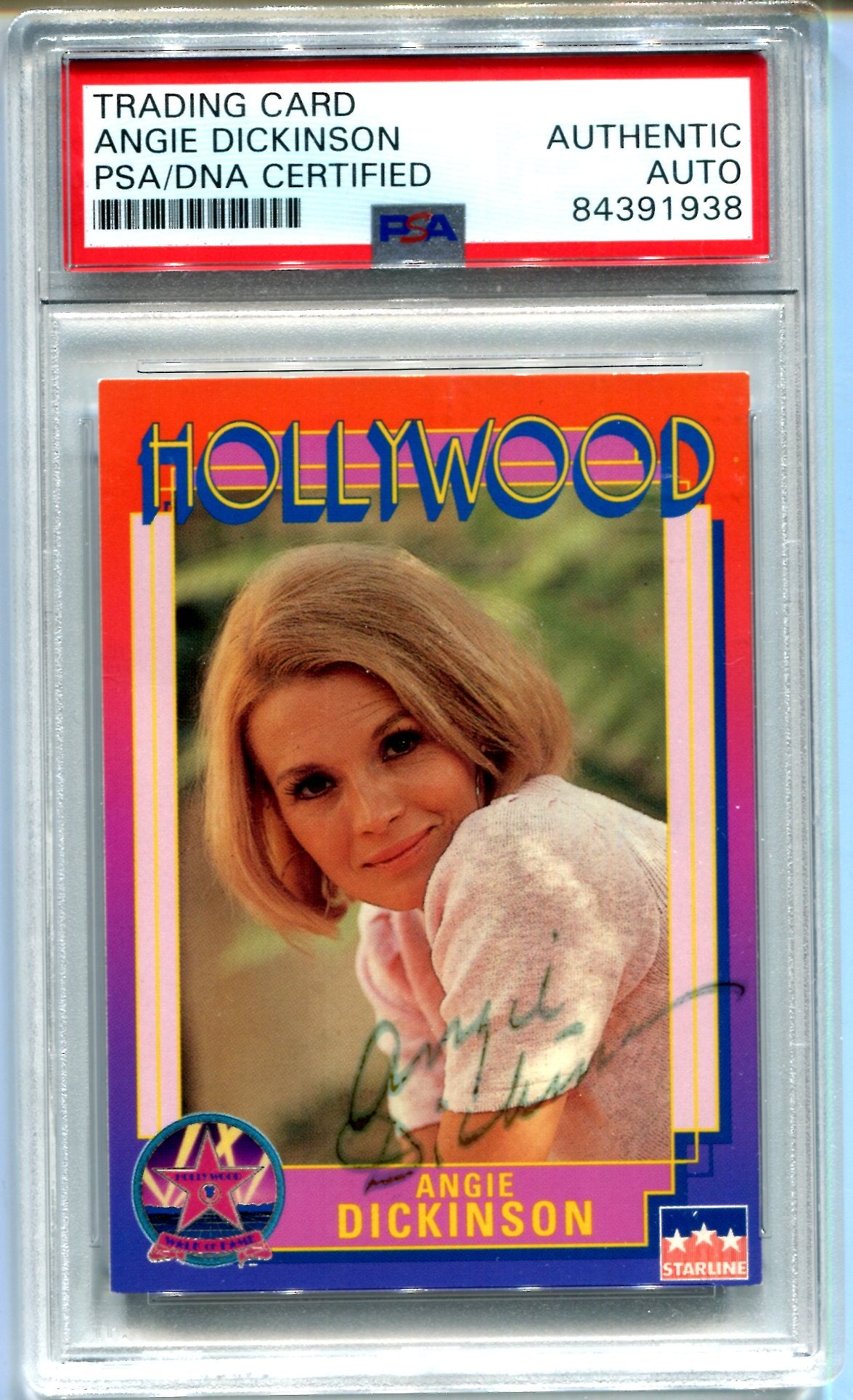 Angie Dickinson Autographed Hollywood Card #68 ( PSA Authentic ...