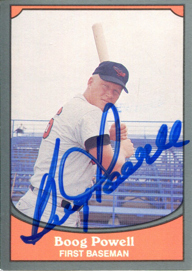 Boog Powell Autographed 1990 Pacific Card | Hollywood Collectibles
