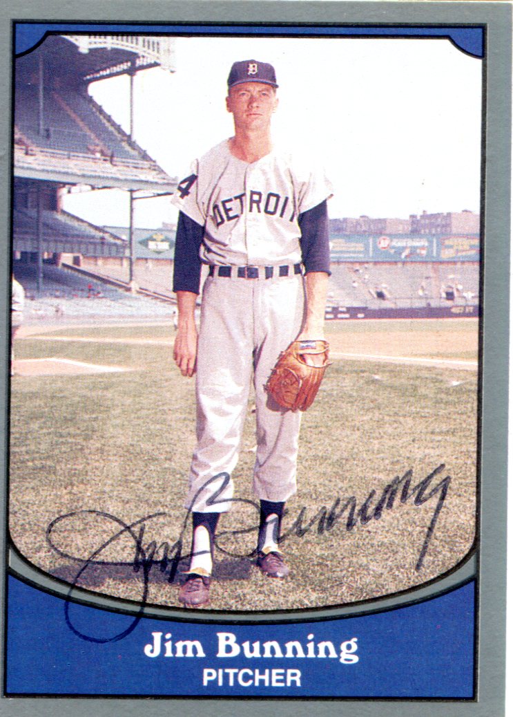 Jim Bunning Autographed 1990 Pacific Card | Hollywood Collectibles
