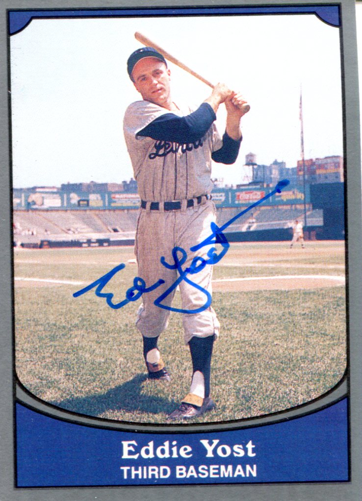 Eddie Yost Autographed 1990 Pacific Card | Hollywood Collectibles