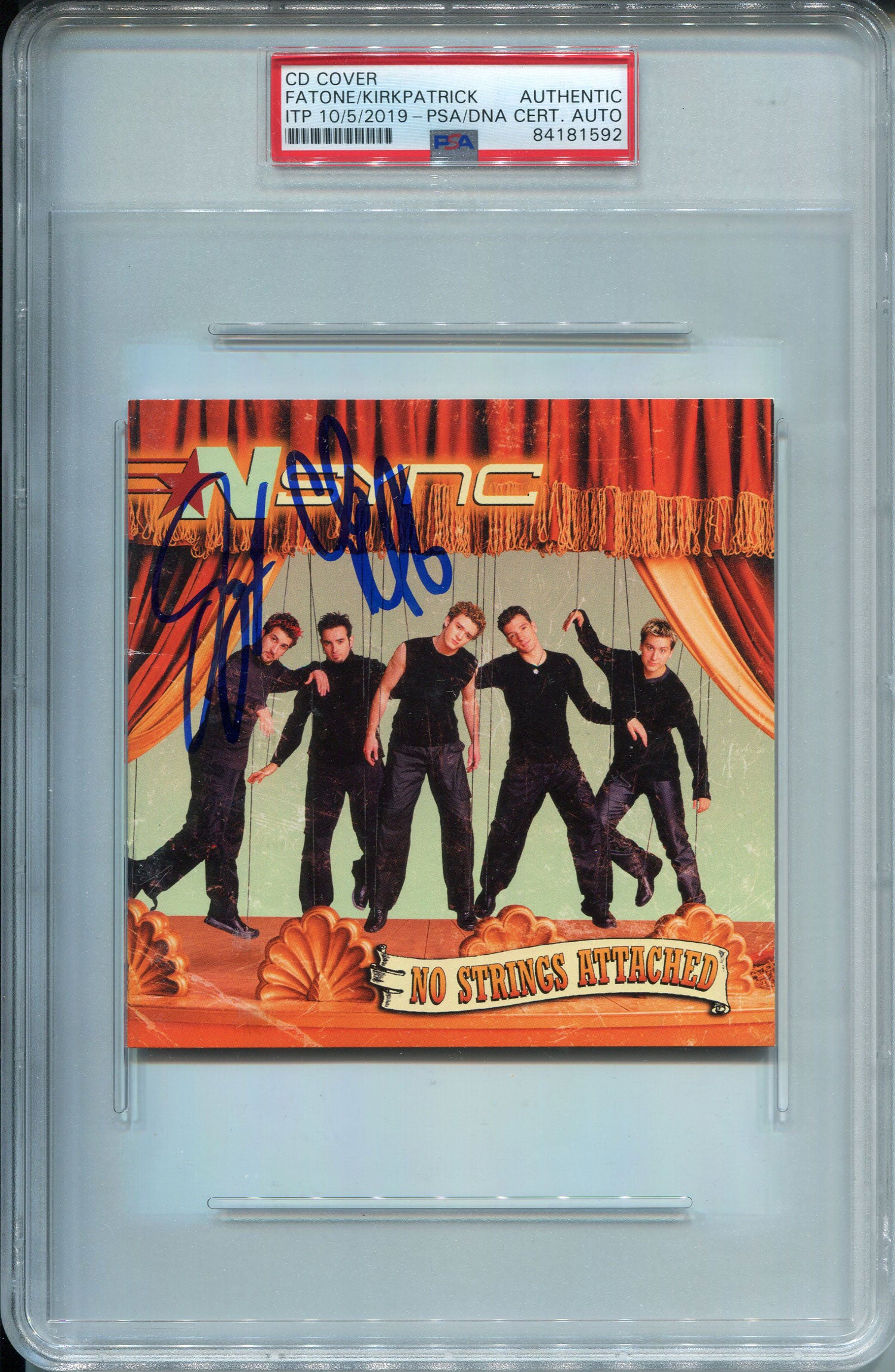 Joey Fatone & Chris Kirkpatrick Autographed Nsync No Strings Attached ...