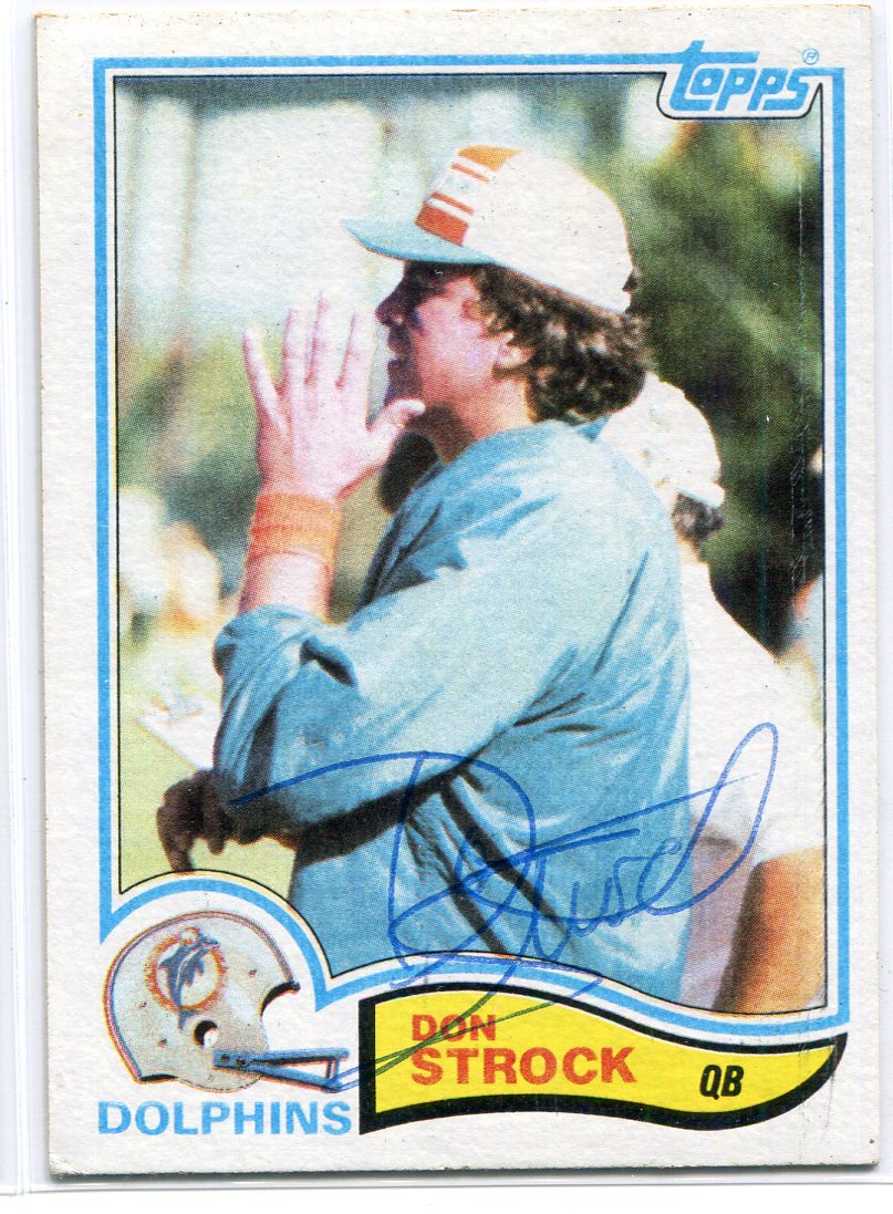 Don Strock Autographed 1982 Topps Card | Hollywood Collectibles