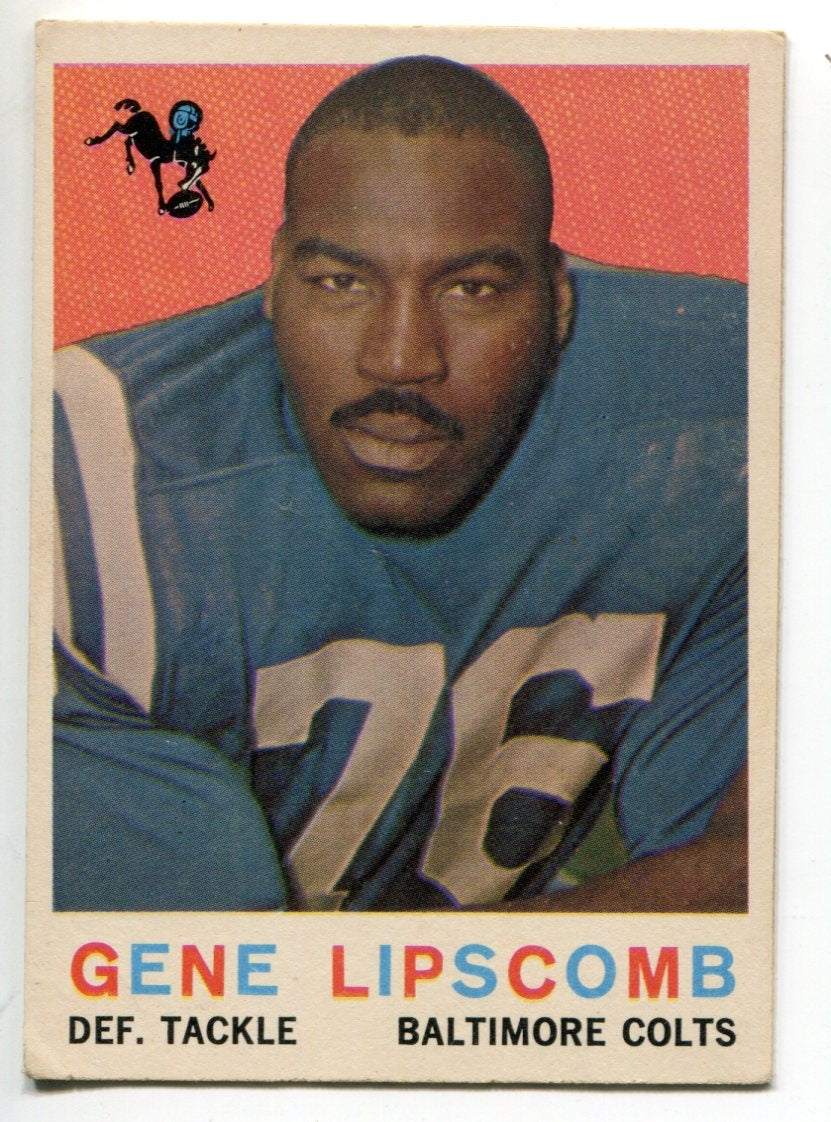 Gene Lipscomb 1959 Topps Football Card #36 Rookie | Hollywood Collectibles