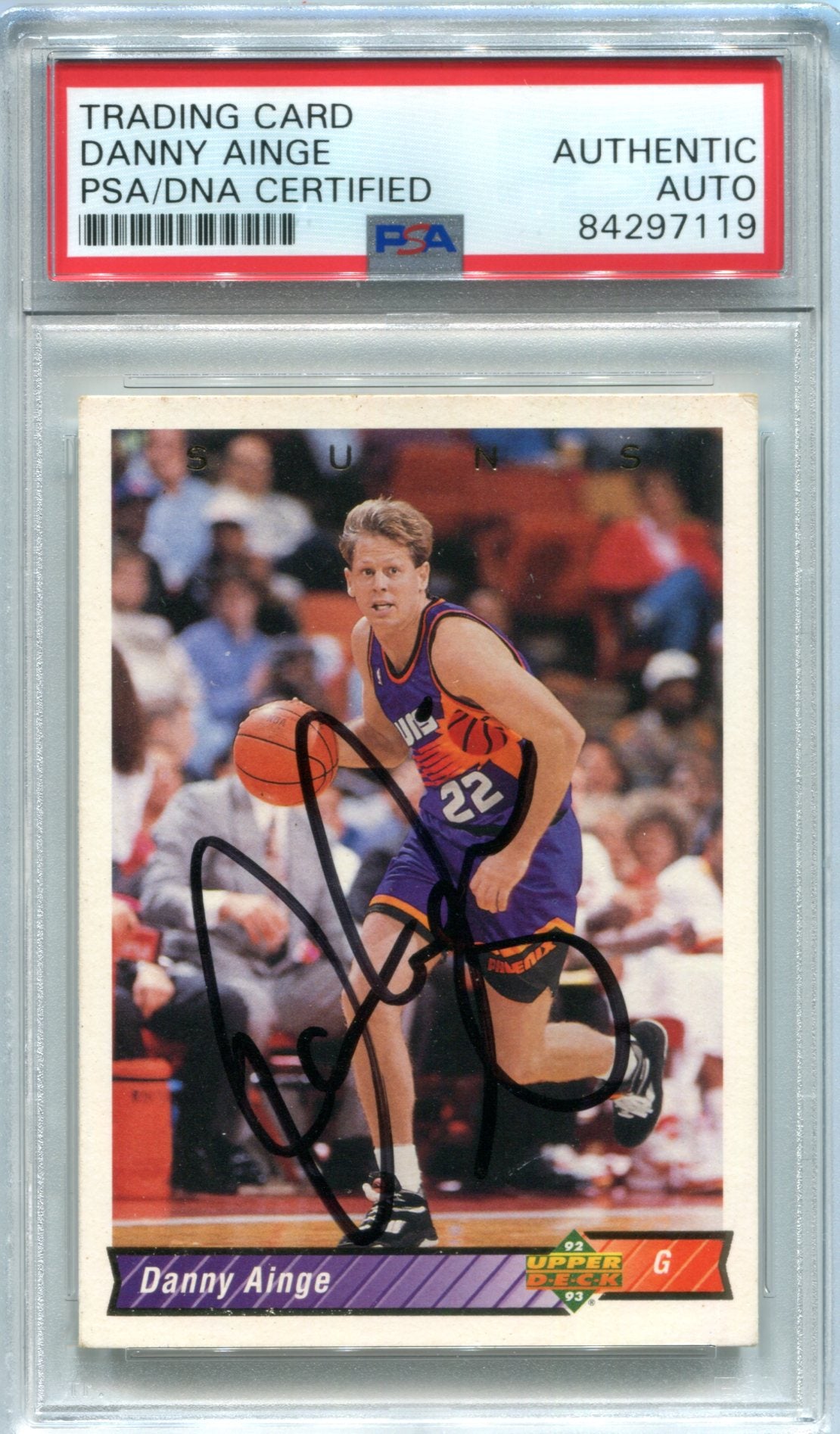 Danny Ainge Autographed 1992-93 Upper Deck Card (PSA) | Hollywood ...