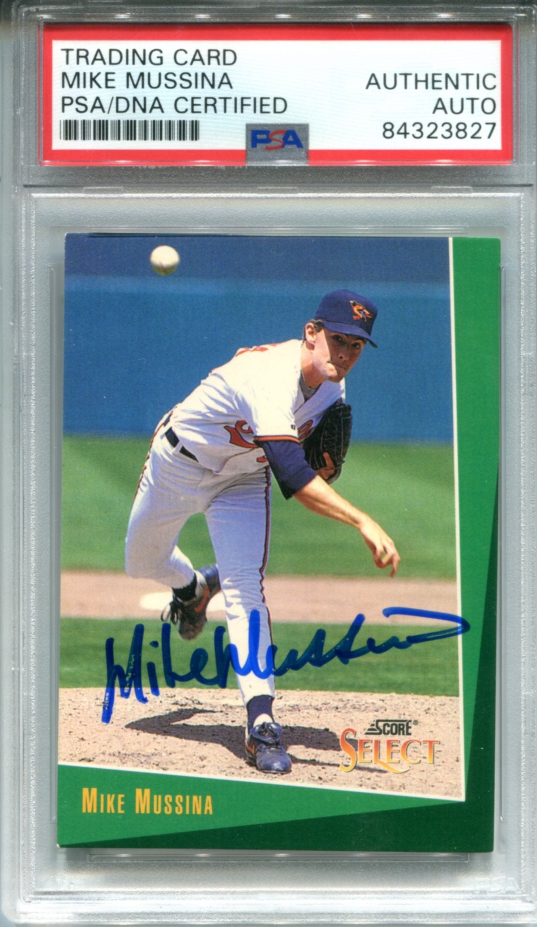 Mike Mussina Autographed 1992 Score Select Card (PSA) | Hollywood ...